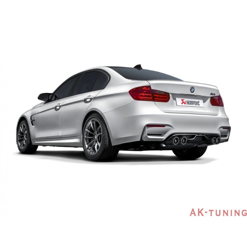 BMW M4 (F32/F33/F36/F82/F83) 2014 - Akrapovic Evolution Line (Slip-on + link pipe), Titan med ...