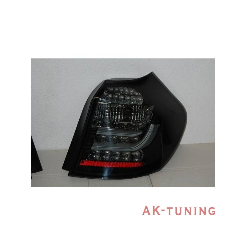 REAR LIGHTS BMW E87 / E81 07-11 BLACK/SMOKED FLASHING LED | AK-Tuning